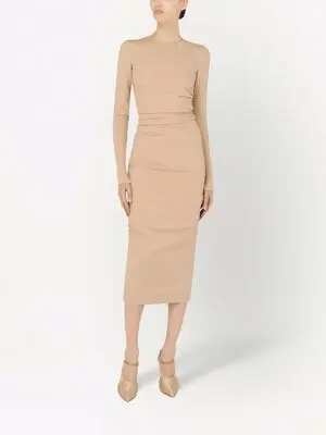 Dolce & Gabbana Draped-detail Midi Dress
