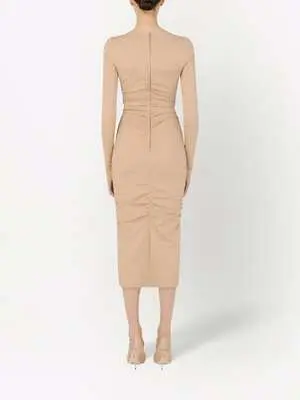 Dolce & Gabbana Draped-detail Midi Dress
