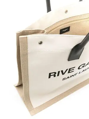 Saint Laurent Rive Gauche Tote Bag - Neutrals
