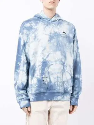 MAUNA KEA Tie-dye Print Hoodie - Blue