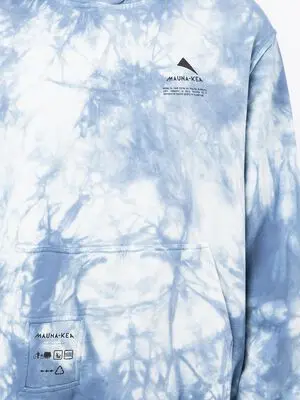 MAUNA KEA Tie-dye Print Hoodie - Blue