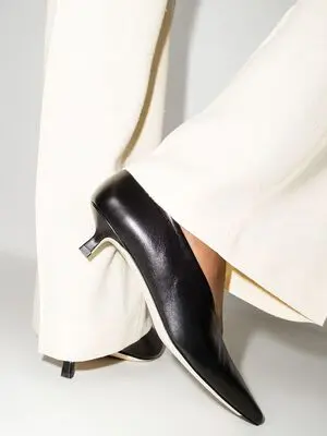 AeydĒ Clara Kitten-heel Pumps - Black