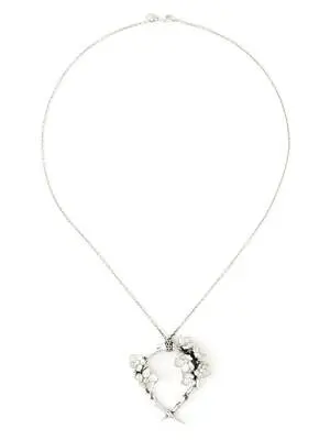SHAUN LEANE Sterling Silver 'cherry Blossom' Diamond Necklace - Metallic