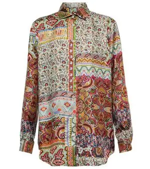 Etro Printed Silk Shirt