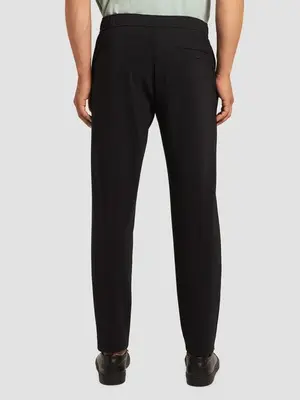 Theory Curtis Elastic-waist Trouser Pants - Black