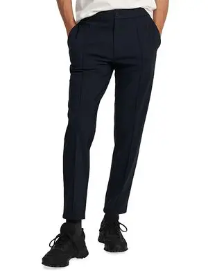 Theory Curtis Elastic-waist Trouser Pants Deep Ocean