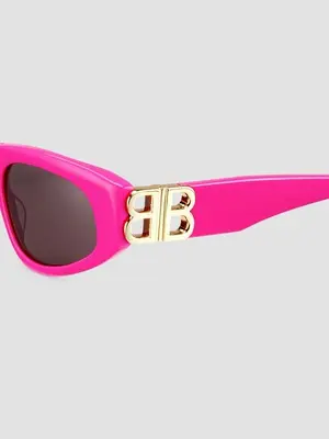 Balenciaga 53mm Narrow Sunglasses - Pink