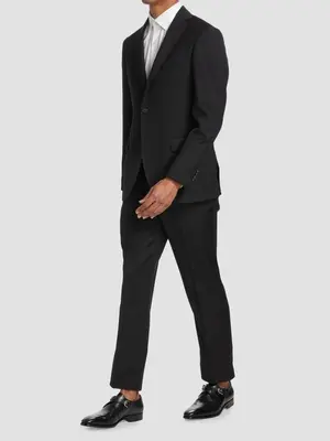SAKS FIFTH AVENUE Collection Nested Wool Suit - Black