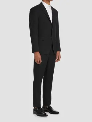 SAKS FIFTH AVENUE Collection Nested Wool Suit - Black