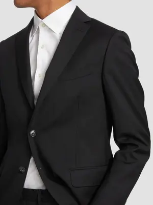 SAKS FIFTH AVENUE Collection Nested Wool Suit - Black