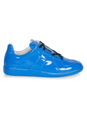 MAISON MARGIELA Men's Rubber Replica Low-Top Sneakers - Red  Blue Klein