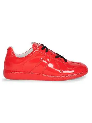 MAISON MARGIELA Men's Rubber Replica Low-Top Sneakers - Red  Red