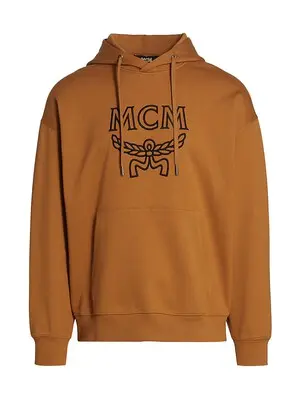 Mcm Men's Classic Monogram Logo Sweatshirt - Roasted Pecan  Roasted Pecan
