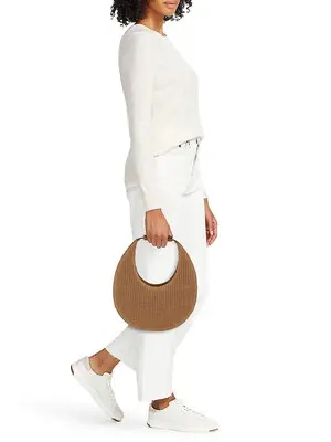 Staud Raffia Moon Tote