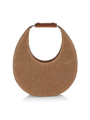Staud Women's Raffia Moon Tote - Natural Tan - Natural Tan Tan