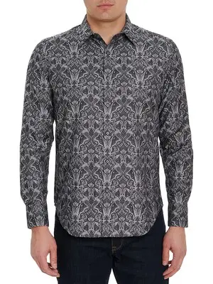 Robert Graham Highland Woven Shirt Grey