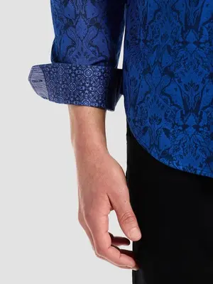 Robert Graham Highland Woven Shirt - Navy