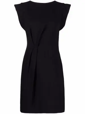 Alberta Ferretti Gathered Detailing Minidress - Black
