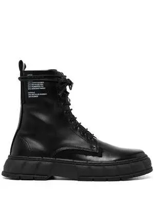 VIRON 1992 Lace-up Leather Boots - Black