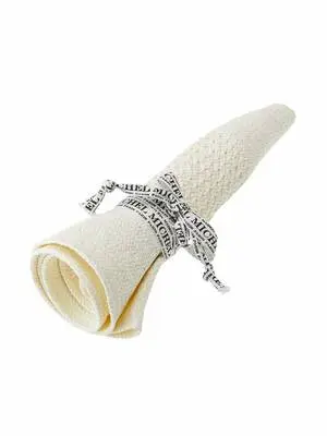MAISON MICHEL André Woven Hat - White