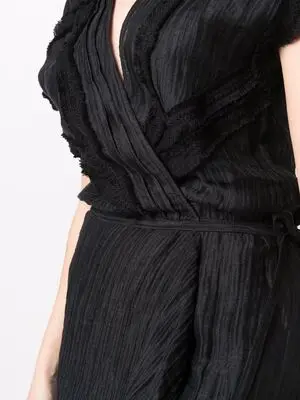IRO PARIS Ruffle-trimmed Wrap Dress