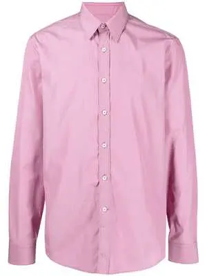 FERRAGAMO Striped Cotton Shirt - Pink