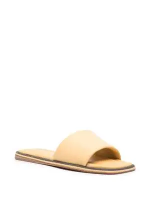 Brunello Cucinelli Bead-embellished Slip-on Sandals