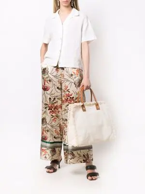 Melissa Odabash Ferrat Frayed Tote Bag
