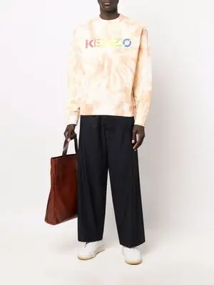 Kenzo Logo-print Tie-dye Sweatshirt