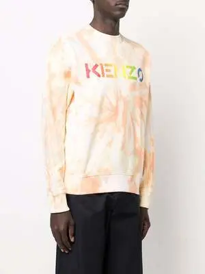 Kenzo Logo-print Tie-dye Sweatshirt