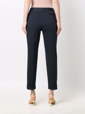 P.a.r.o.s.h Cropped Straight-leg Trousers - Blue