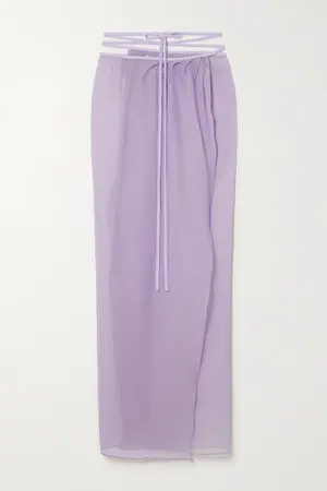 Christopher Esber Silk-chiffon Wrap Maxi Skirt