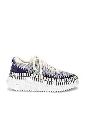 Chloé Nama Low Top Sneakers - Cosmic Blue