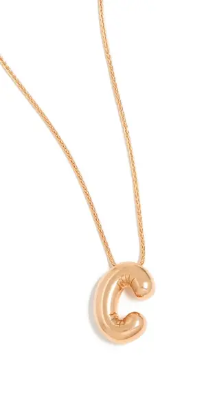 Maison Irem Balloon Initial Pendant Necklace - C