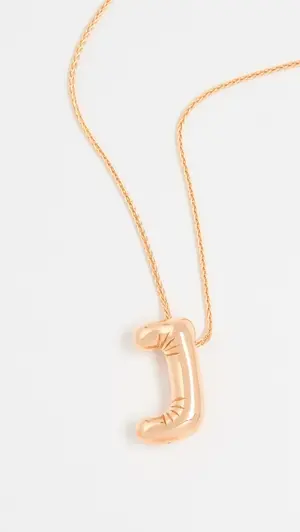 Maison Irem Balloon Initial Pendant Necklace - J
