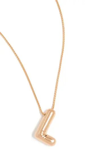 Maison Irem Balloon Initial Pendant Necklace - L