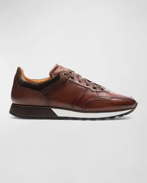 Magnanni Magnanni Arco Mix-Leather Trainer Sneakers - Brown