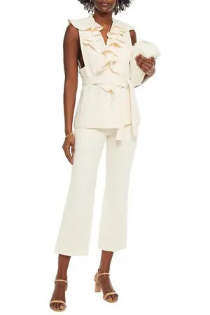 Vanessa Bruno Nastia Cropped Cotton Bootcut Pants
