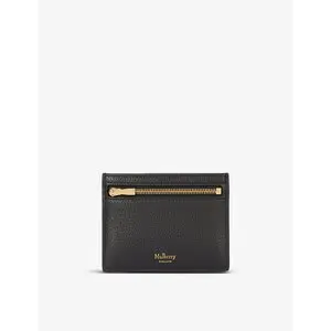 Mulberry Zipped Leather Card Holder - Black
