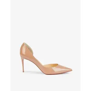CHRISTIAN LOUBOUTIN Iriza 85 Patent-leather Courts - Nude