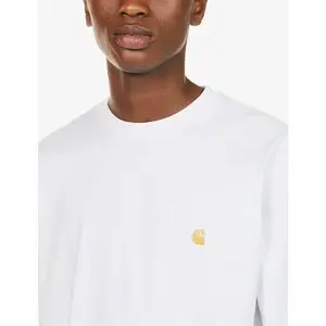 Carhartt Work In Progress Chase Logo-embroidered Cotton-jersey T-shirt - White