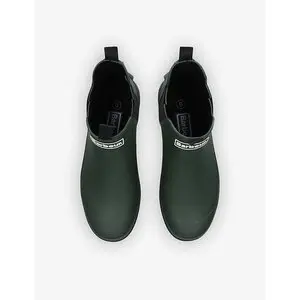 Barbour Nimbus Logo-branded Rubber Ankle Boots - Mid Green
