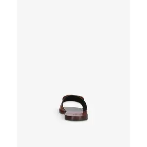 Valentino Garavani Go-logo Leather Slider Sandals