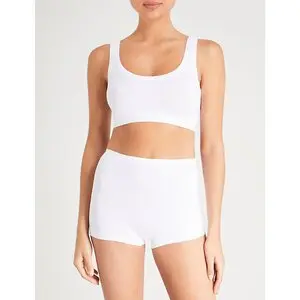 Hanro Touch Feeling Stretch-jersey Crop Top - White