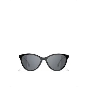 Chanel Ch5459 Cat-eye Acetate And Metal