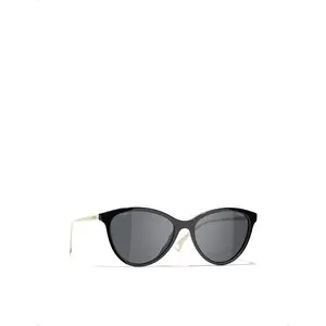Chanel Ch5459 Cat-eye Acetate And Metal