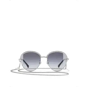 Chanel Pantos Sunglasses - Silver