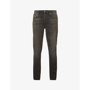 Nudie Jeans Lean Dean Slim-fit Mid-rise Tapered Jeans - Black Eyes