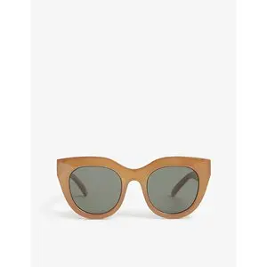 Le Specs Air Heart Cat-eye Sunglasses - Caramel Khaki Mono