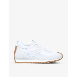Loewe Flow Runner Monogram Leather And Shell Trainers - White/oth